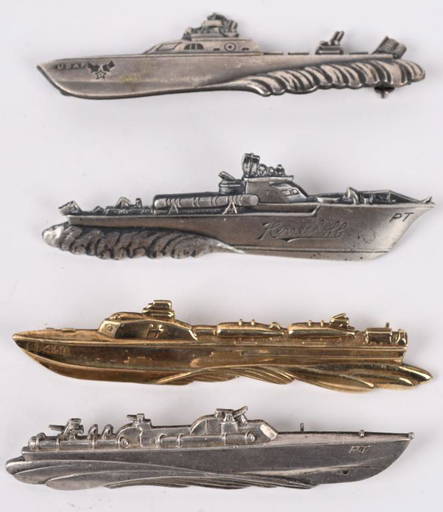 Wwii U.s. Navy Pt Boat Badge Lot Elco Kerrshoff