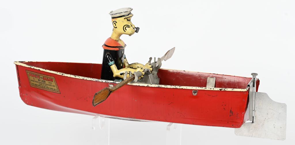 HOGE TIN CLOCKWORK POPEYE ROW BOAT - Dec 10, 2022 | Milestone Auctions ...