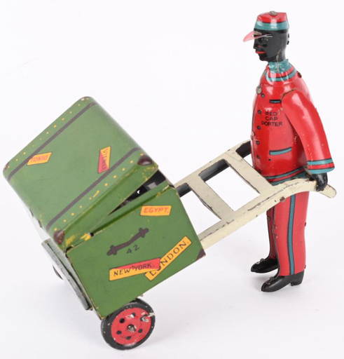 STRAUSS TIN WINDUP RED CAP PORTER - Dec 10, 2022 | Milestone Auctions in OH