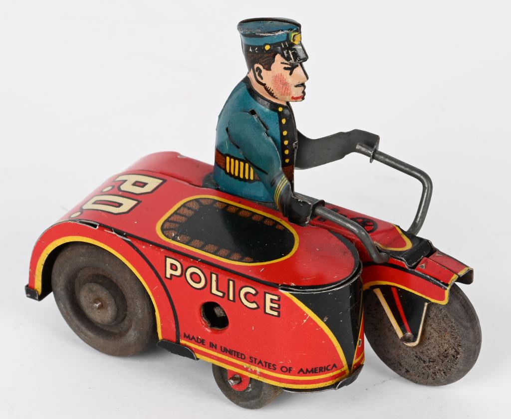 MARX TIN WINDUP PD MOTORCYCLE WITH SIDECAR - Jan 07, 2023 | Milestone ...