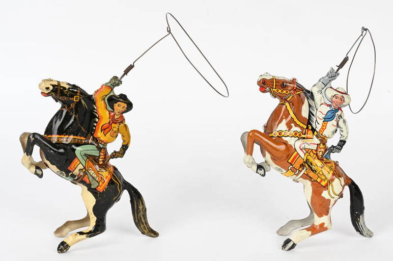 2- MARX TIN WINDUP RANGE RIDERS (#0430) on Jan 07, 2023 | Milestone ...