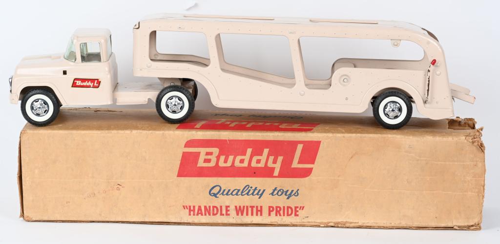 BUDDY L CAR CARRIER w/ BOX (#0595) on Jan 07, 2023 | Milestone Auctions ...