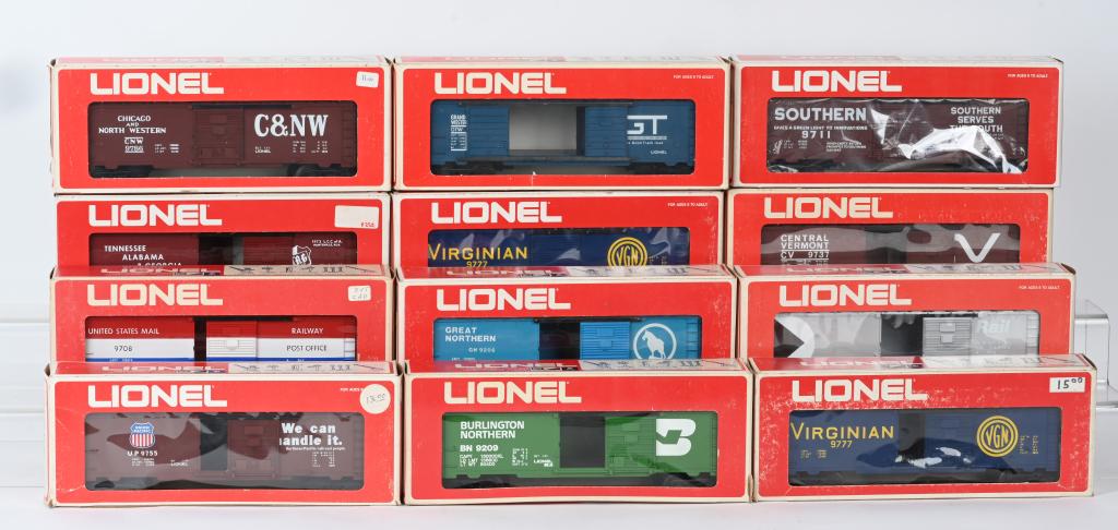12- LIONEL BOX CARS w/ BOXES (#0687) on Jan 07, 2023 | Milestone ...