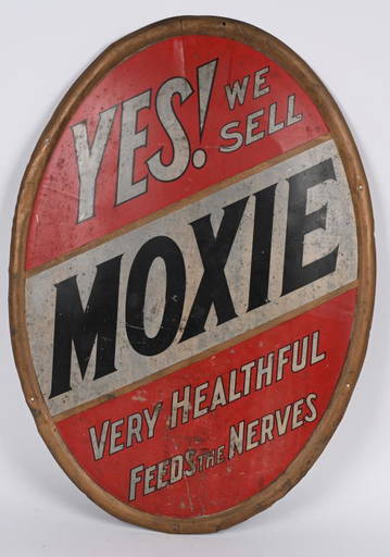 YES! WE SELL MOXIE OVAL TIN SIGN (#0097) on Feb 11, 2023 | Milestone ...