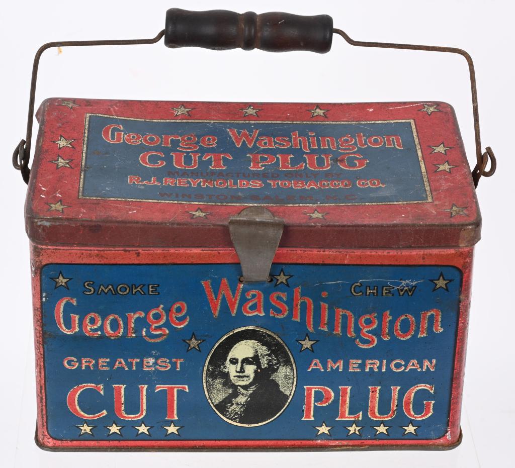 George Washington Cut Plug Tobacco Tin