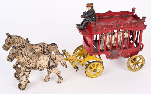 Kenton "overland Circus" Cast Iron Horse Drawn Calliope Wagon