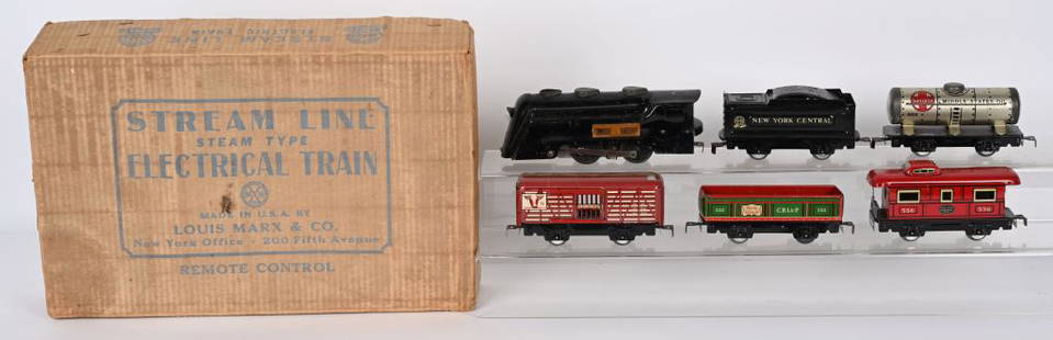 Marx Pre War Marlines Streamline Train Set W/ Box