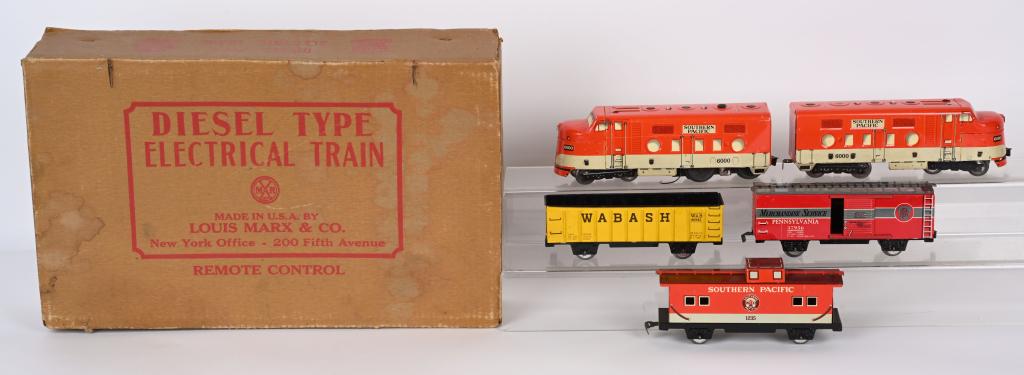 Marx Electric Southern Pacific Train Set W/ Box