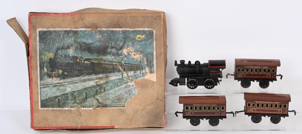 Bing Clockwork Train Set W/ Box