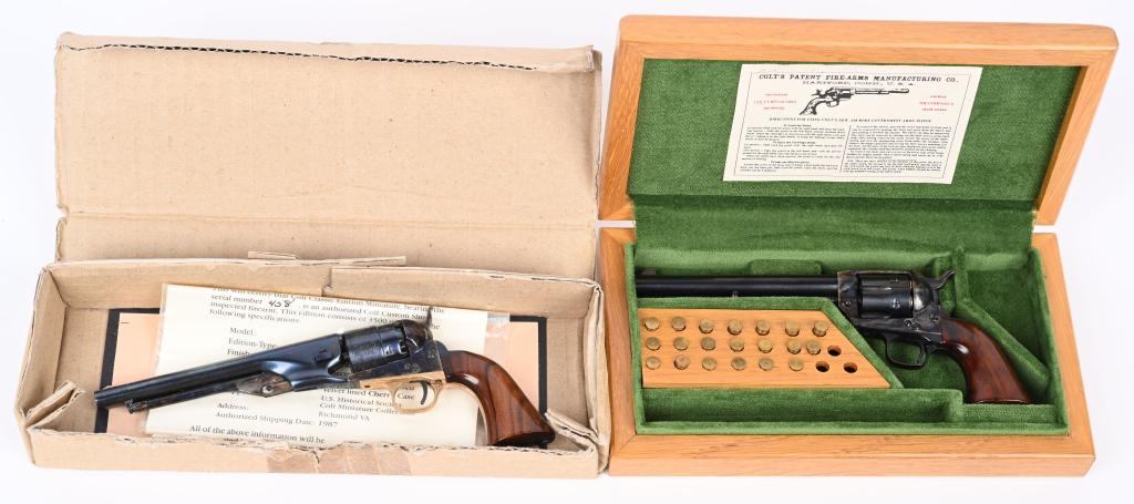 Collectors Pair Of Miniature Colt Revolvers