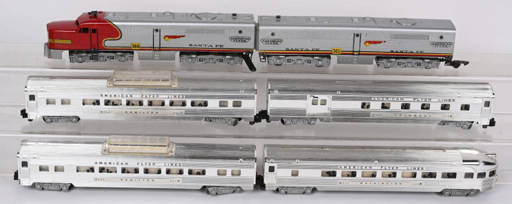 AMERICAN FLYER SANTA FE TRAIN SET (#0187) on Mar 25, 2023 | Milestone ...