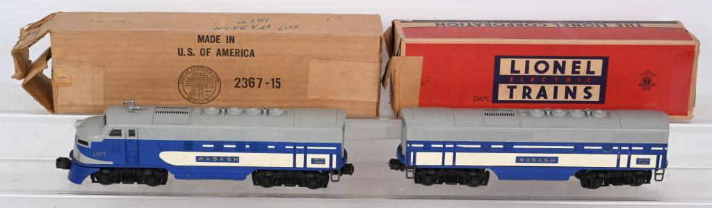 Lionel #2367 Wabash F3 Diesel Ab Units W/ Box