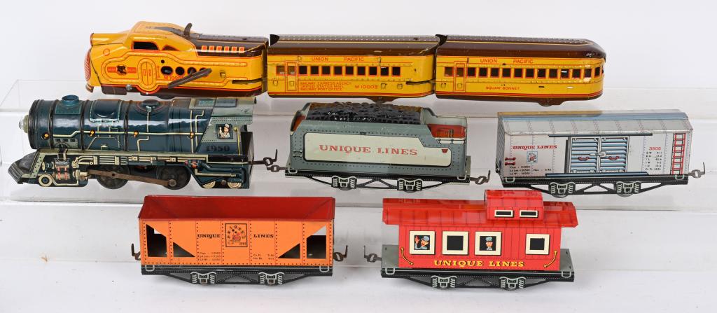 UNIQUE ART & MARX TIN STREAMLINE TRAIN SETS (#0796) on Mar 25, 2023 ...