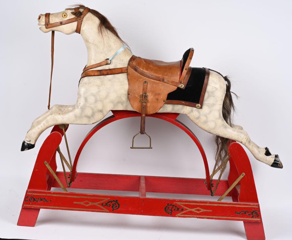 American Wood Rocking Horse On Glider