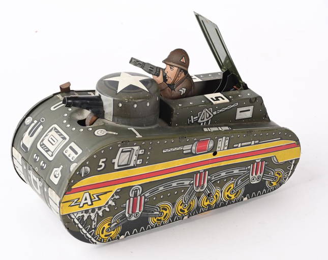 Marx Tin Windup Sparkling Tank