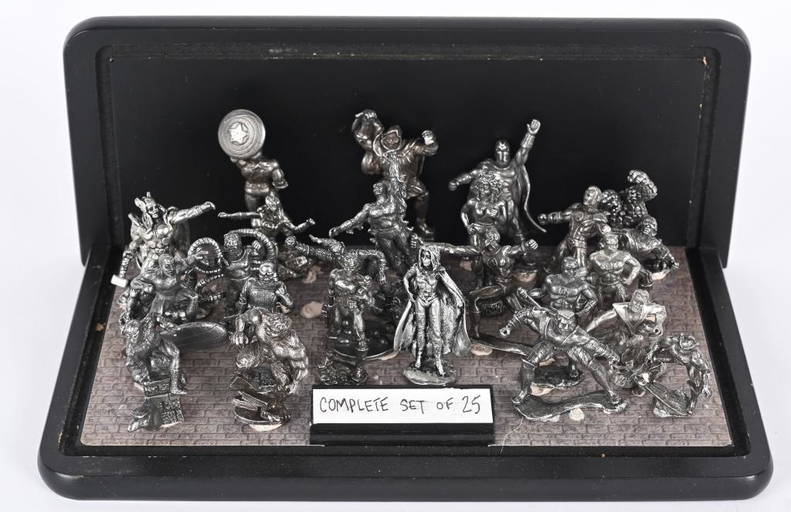 25 Pewter Marvel Super Hero & Villain Figures