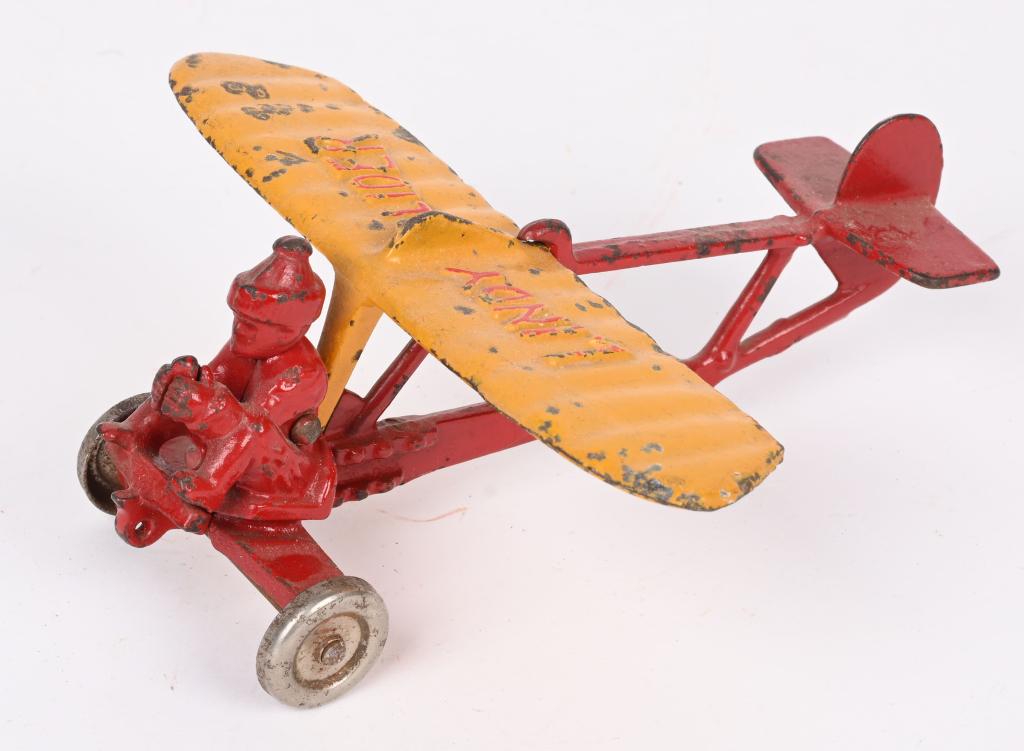 Hubley Cast Iron Lindy Glider, Original, Small