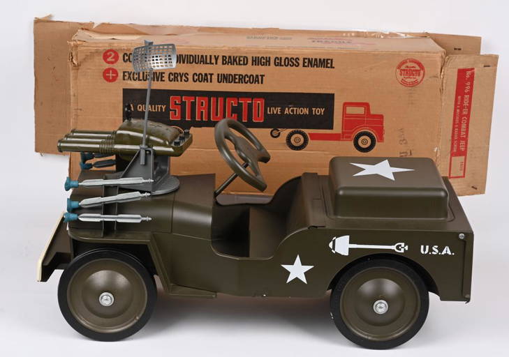 Structo #996 Ride Er Combat Jeep W/ Box