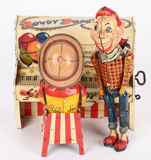 Unique Art Tin Windup Howdy Doody Band