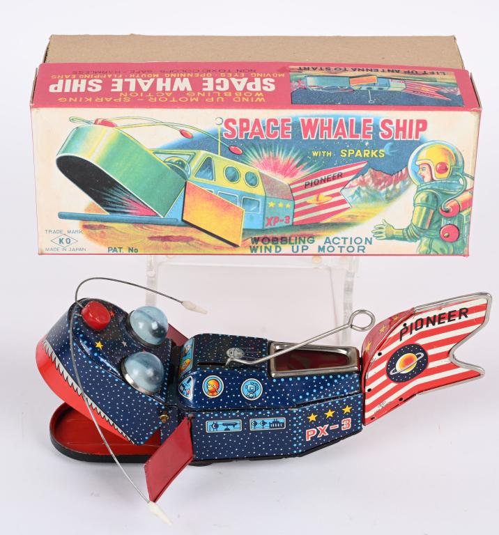 Ko Tin Windup Space Whale Ship Auction