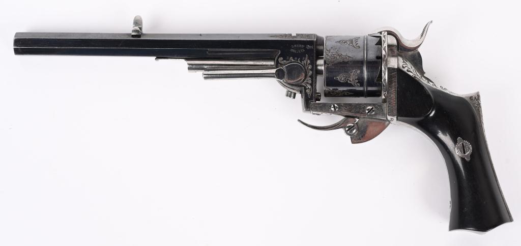 Outstanding Sliding Breech Loron Pinfire Revolver
