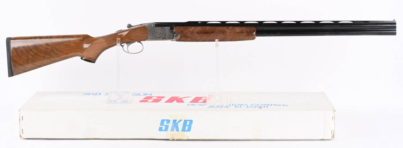 Engraved Skb Model 785 O/u 20 Gauge Shotgun
