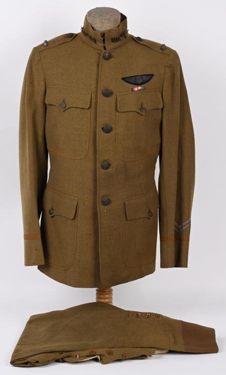 Wwi Us. Army Air Service Pilot Uniform W Wings Ww1