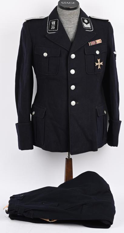 Wwii Nazi German Teno Officers Uniform Ww2 Auction