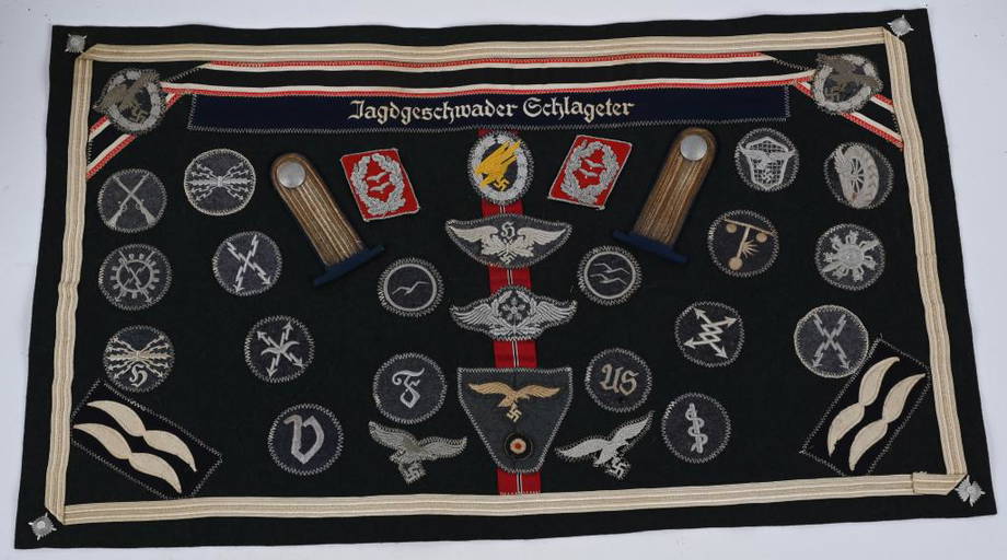 Wwiii Nazi German Luftwaffe Cloth Insignia Lot Ww2