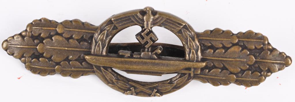 Wwii Nazi German U Boat Combat Clasp In Bronze Ww2