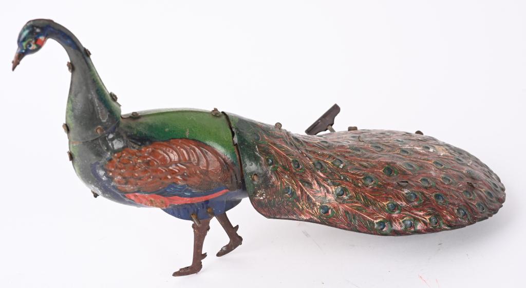 Ebo Pao Pao Tin Windup Peacock Auction