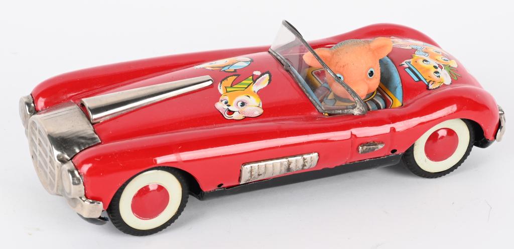 Marusan Tin Friction Animal Futuristic Car Auction