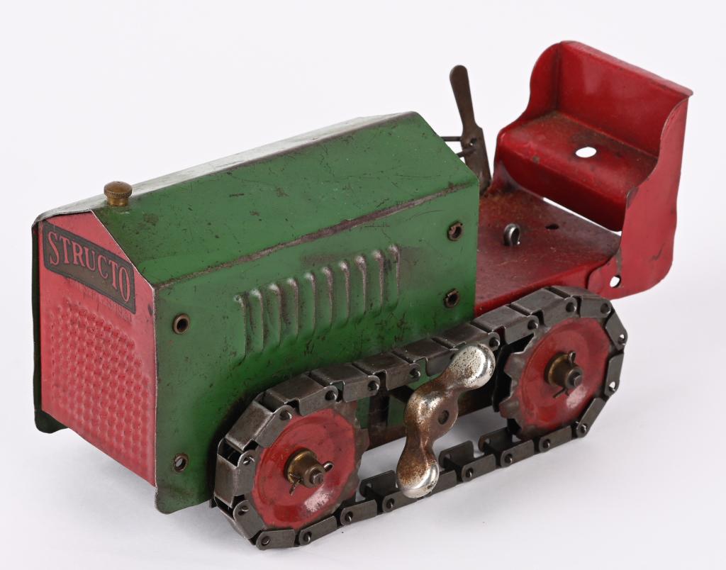 Structo Windup Tractor With Treads Auction