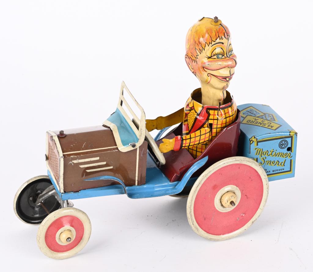 Marx Tin Windup Mortimer Snerd Crazy Car Auction
