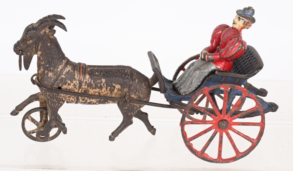 Harris Cast Iron Goat Cart Auction