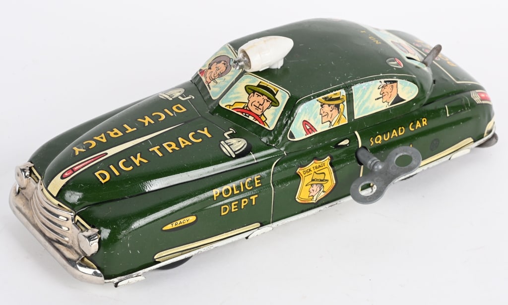 Marx Tin Windup Dick Tracy Siren Squad Car Auction