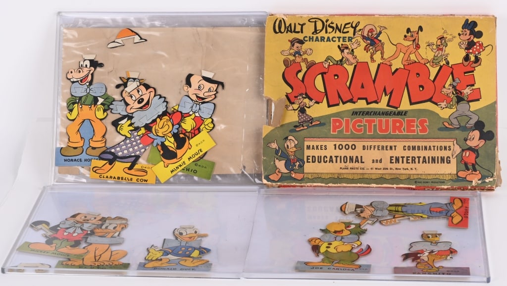Walt Disney Scramble Pictures W/ Box Auction