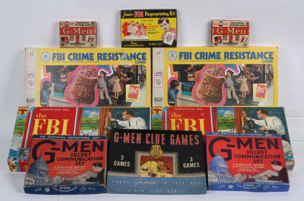 Lot Of Vintage G-man Games Auction