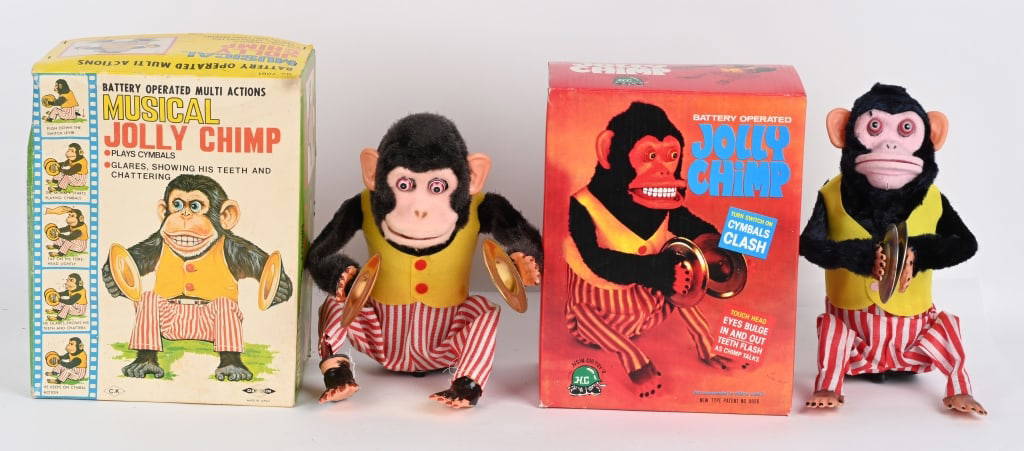 2- Battery Op Jolly Chimps W/ Boxes Auction