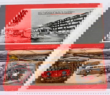 1950's Aristocraft Ho Trolley Bus System In Box