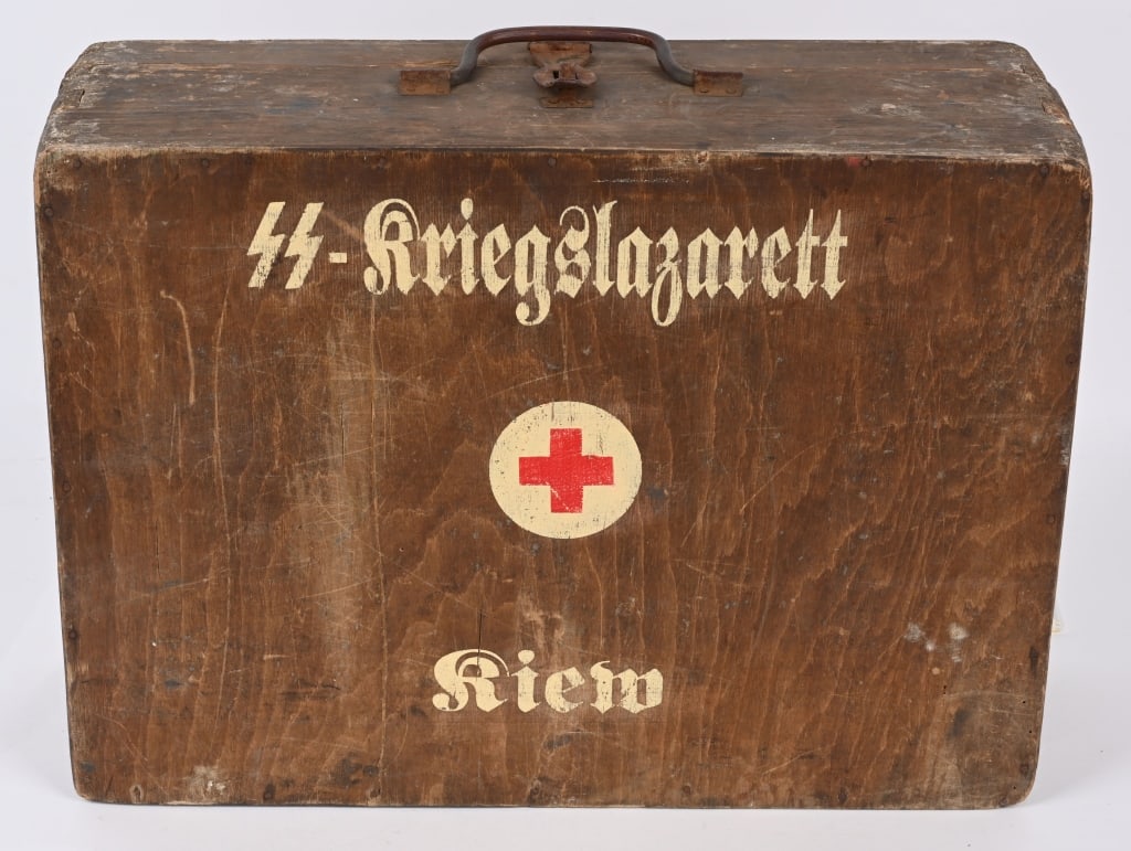 Wwii German Waffen Ss Medical Case Kiev Hospital Auction