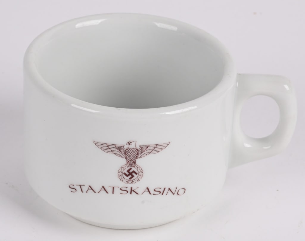 Wwii Nazi German Staatskasino Krakau Coffee Cup Auction