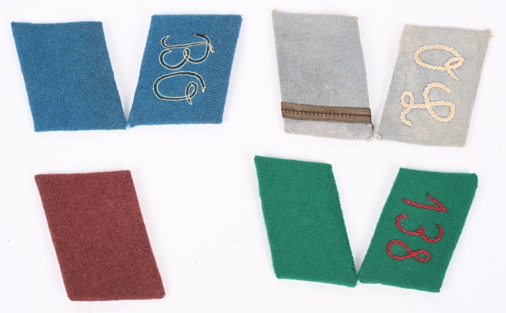 Wwii Nazi German Sa Collar Tab Lot Ww2 Auction