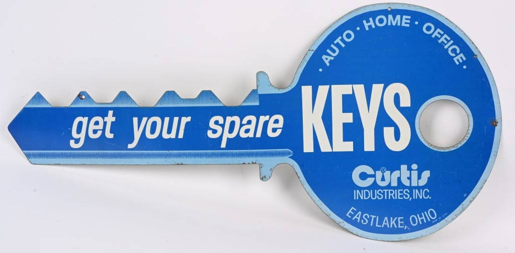 Curtis Keys Diecut Key Ds Tin Sign