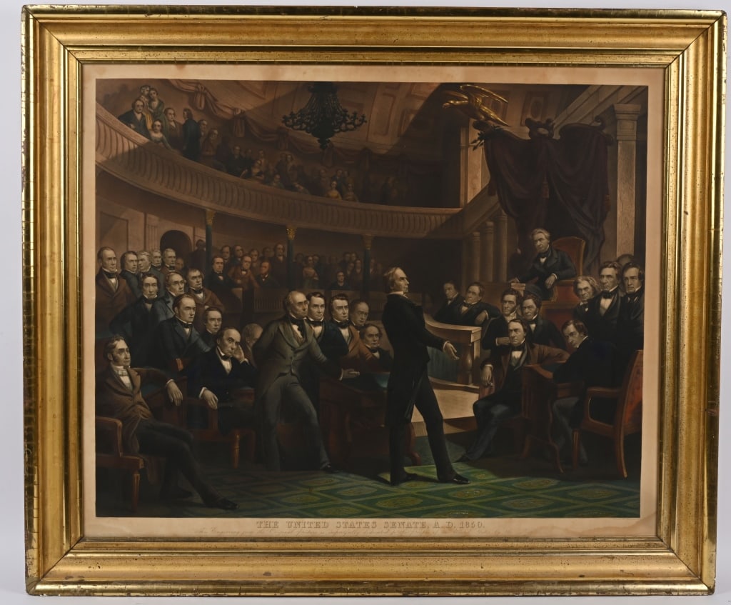 The United States Senate 1850 Color Lithograph Auction