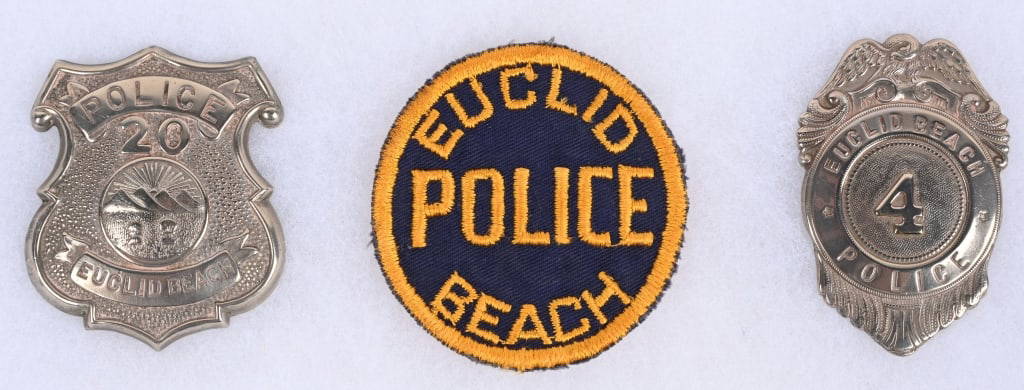 2- Euclid Beack Park Police Badges & Patch Auction
