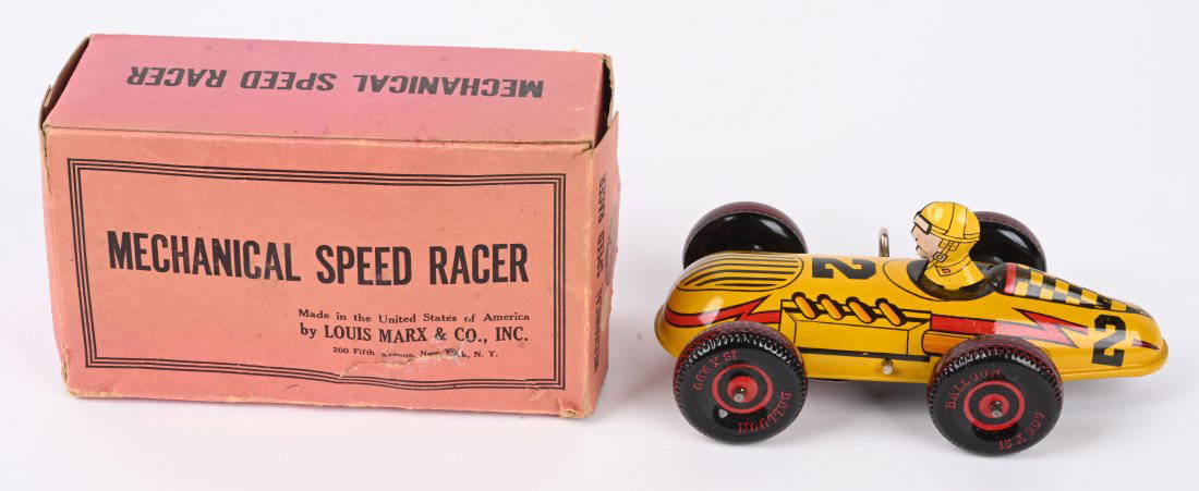 Marx Mechanical Speed Racer #2 W/ Box Auction