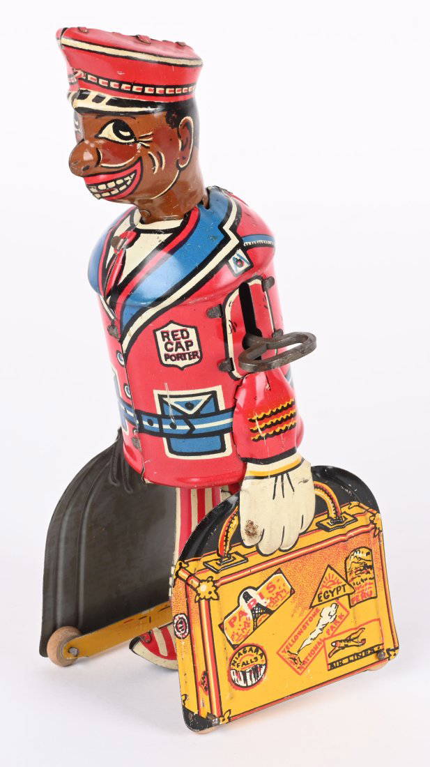 Marx Tin Windup Red Cap Porter Auction