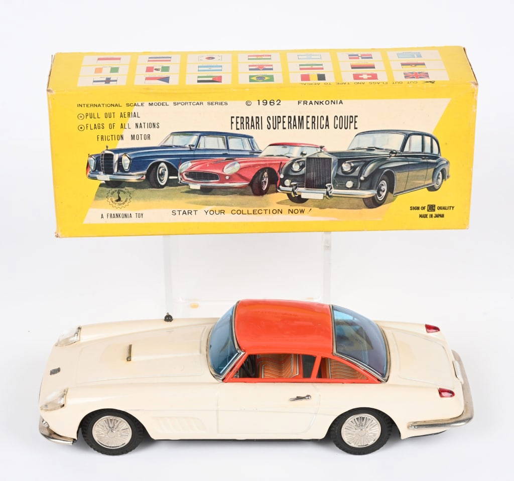 Bandai Tin Friction Ferrari Coupe W/ Box Auction