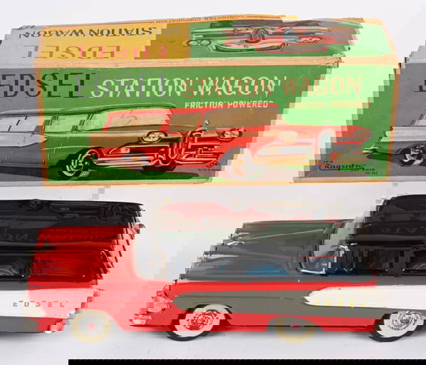 Tn Tin Friction Edsel Station Wagon W/ Box